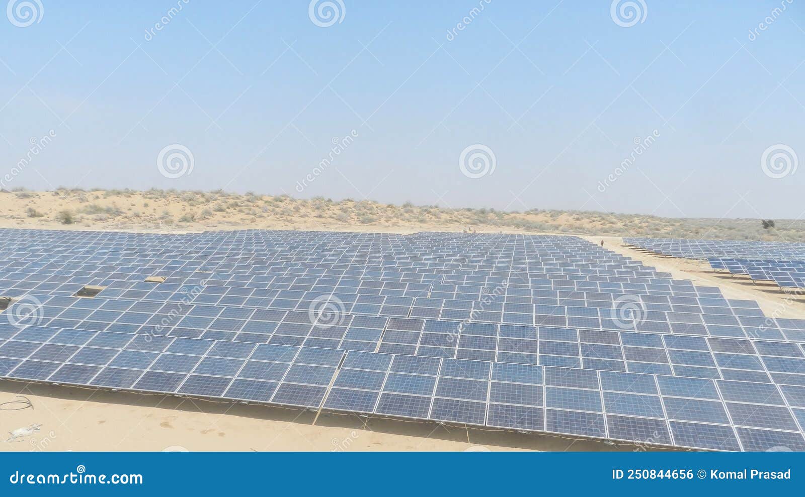 Solar Plant in Bhadla Rajasthan India Stock Photo - Image of wind, wall ...
