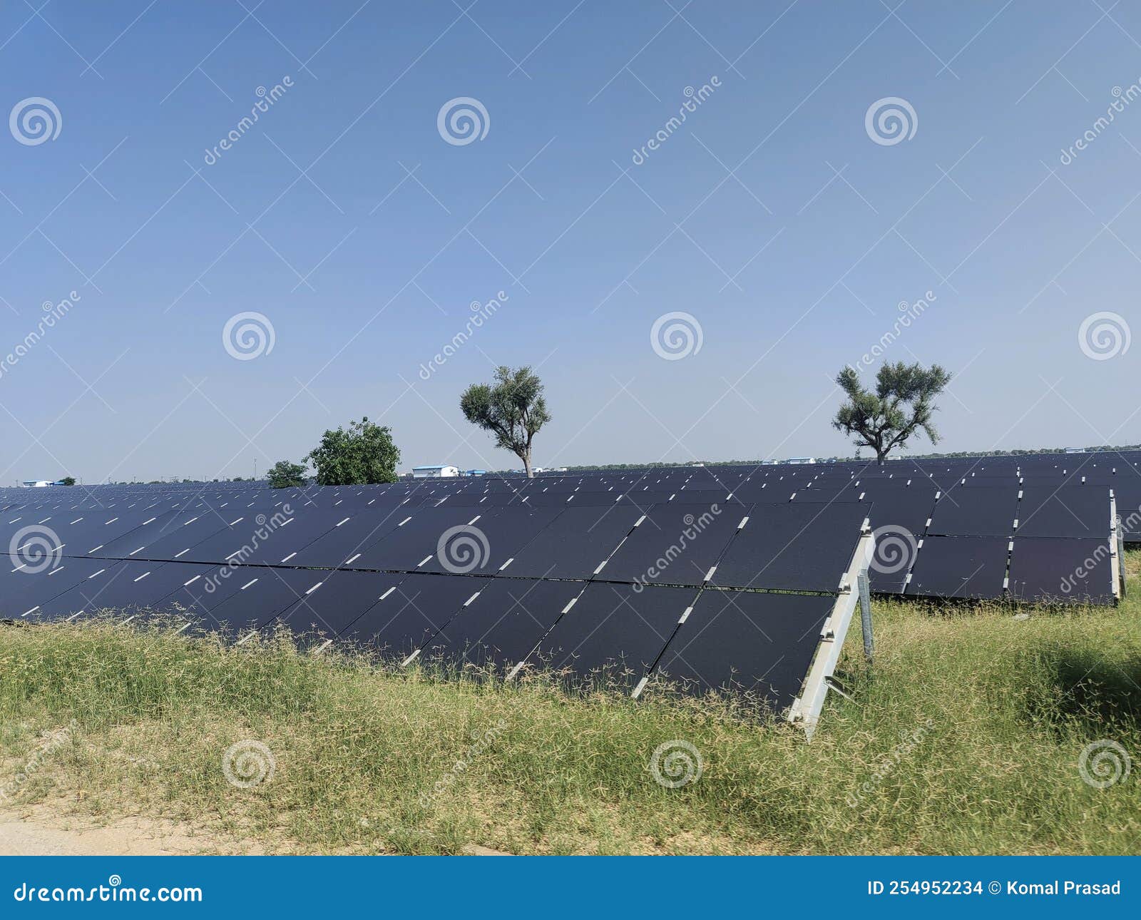 Solar Plant in Rajasthan India Stock Photo - Image of field, india ...