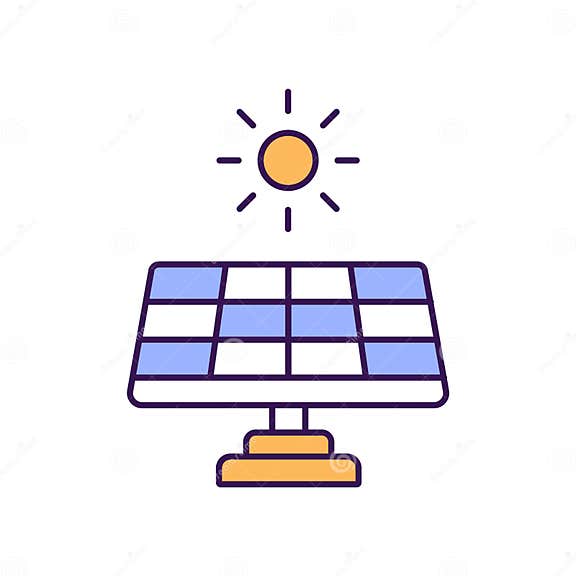 Solar Plates Vector Icon Which Can Easily Modify or Edit. Stock ...