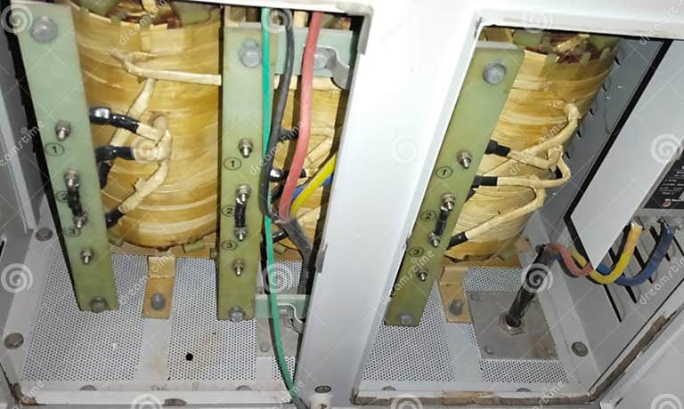 Solar Inverter Small Transformer for Auxiliary Supply Stock Image ...