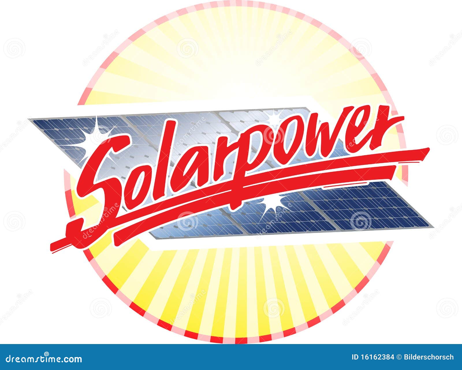 Solar power stock vector. Illustration of abstract, house - 16162384