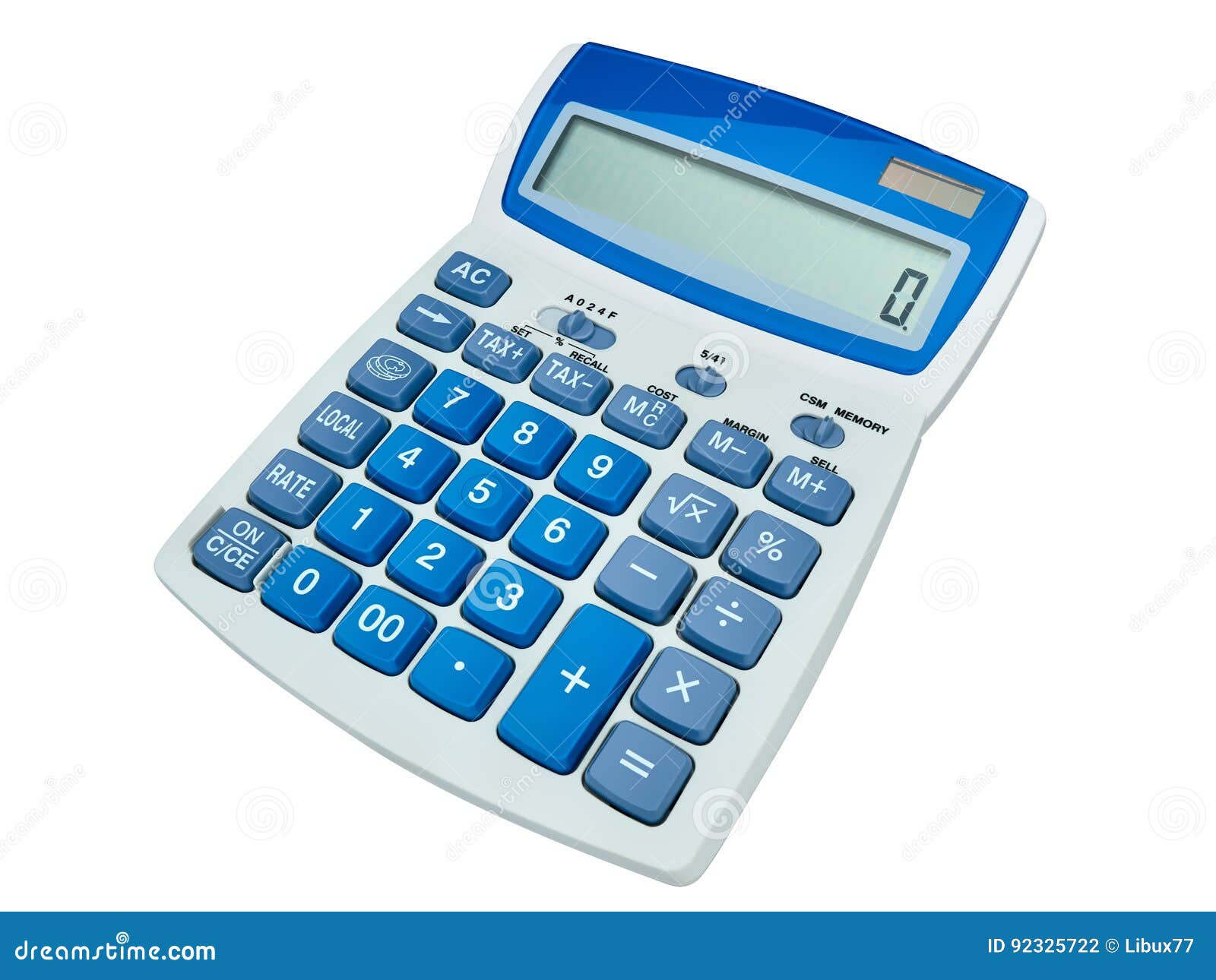 Solar Power Calculator Isolated Stock Photo - Image of count, math ...