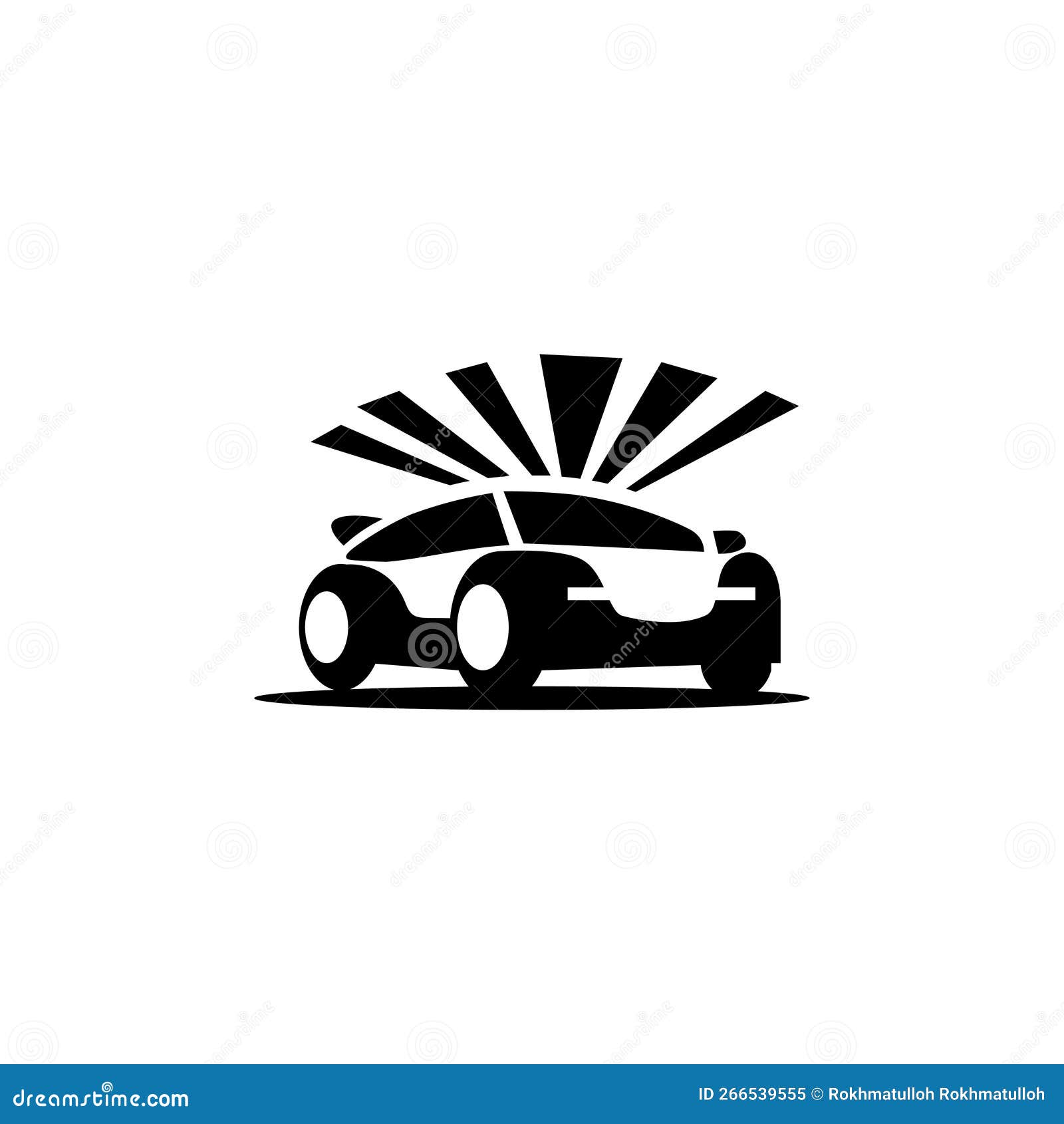 Solar Power Car Logo Design Vector Abstract Illustration Stock Vector ...