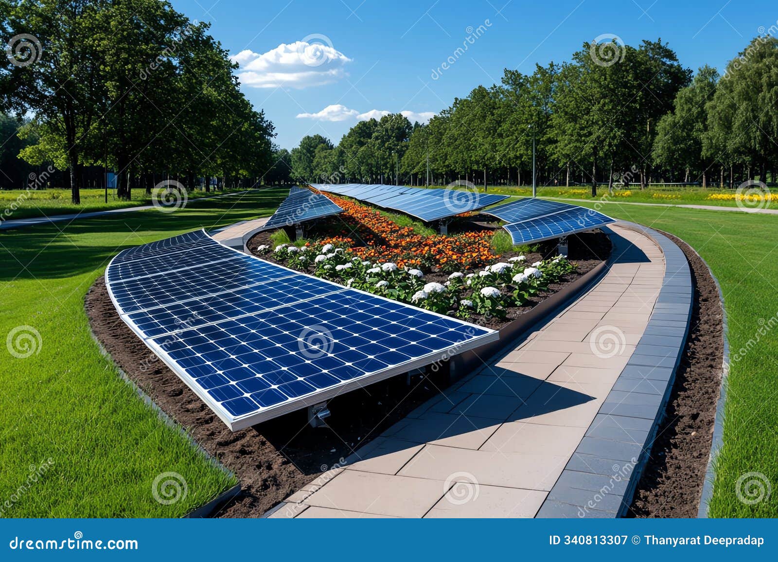 Solar Power Solar Cells, Energy Grids, and Renewable Energy Shown in a ...