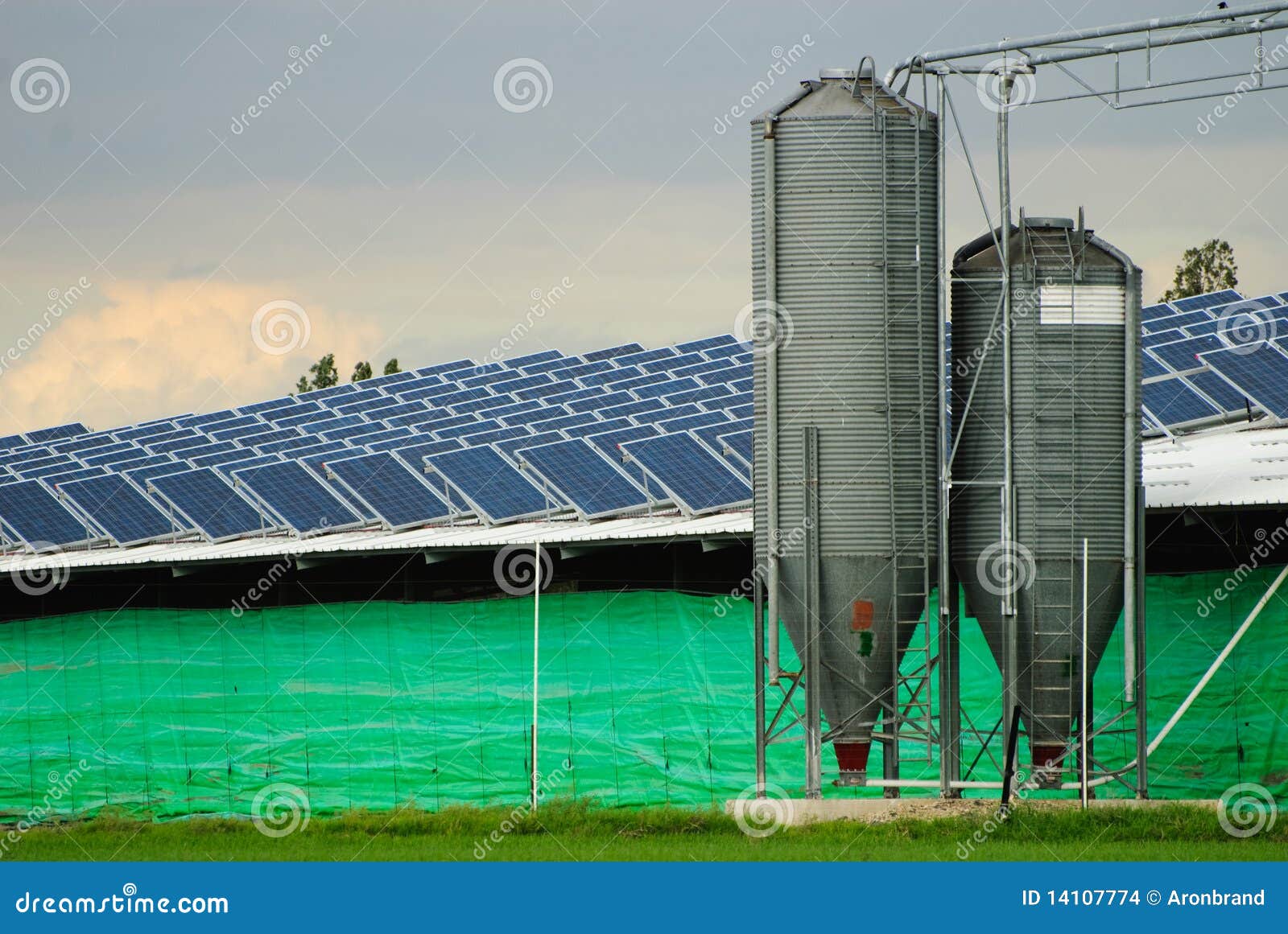 Solar power collectors stock photo. Image of farming - 14107774