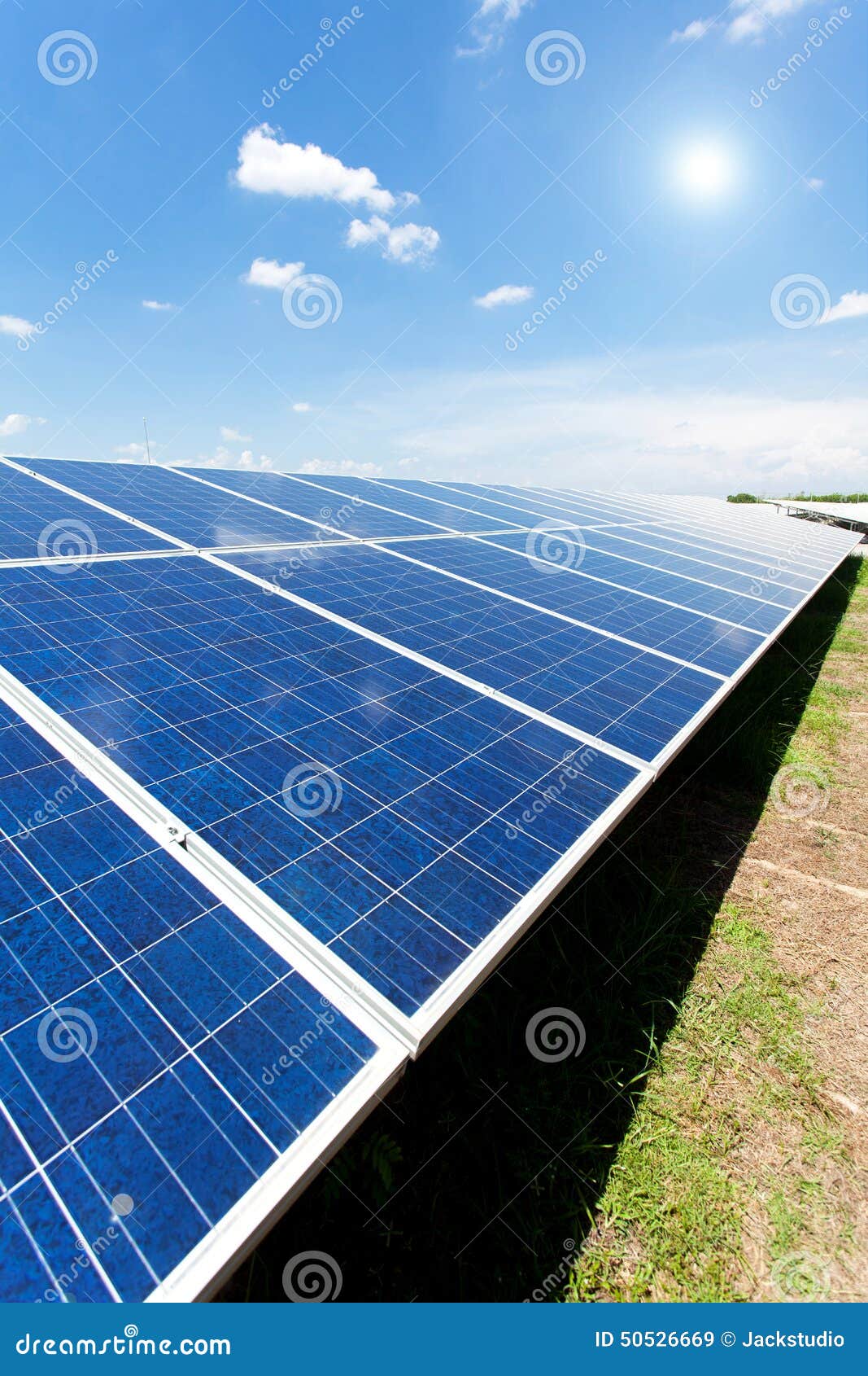 Solar Power for Electric Renewable Energy from the Sun Stock Image ...