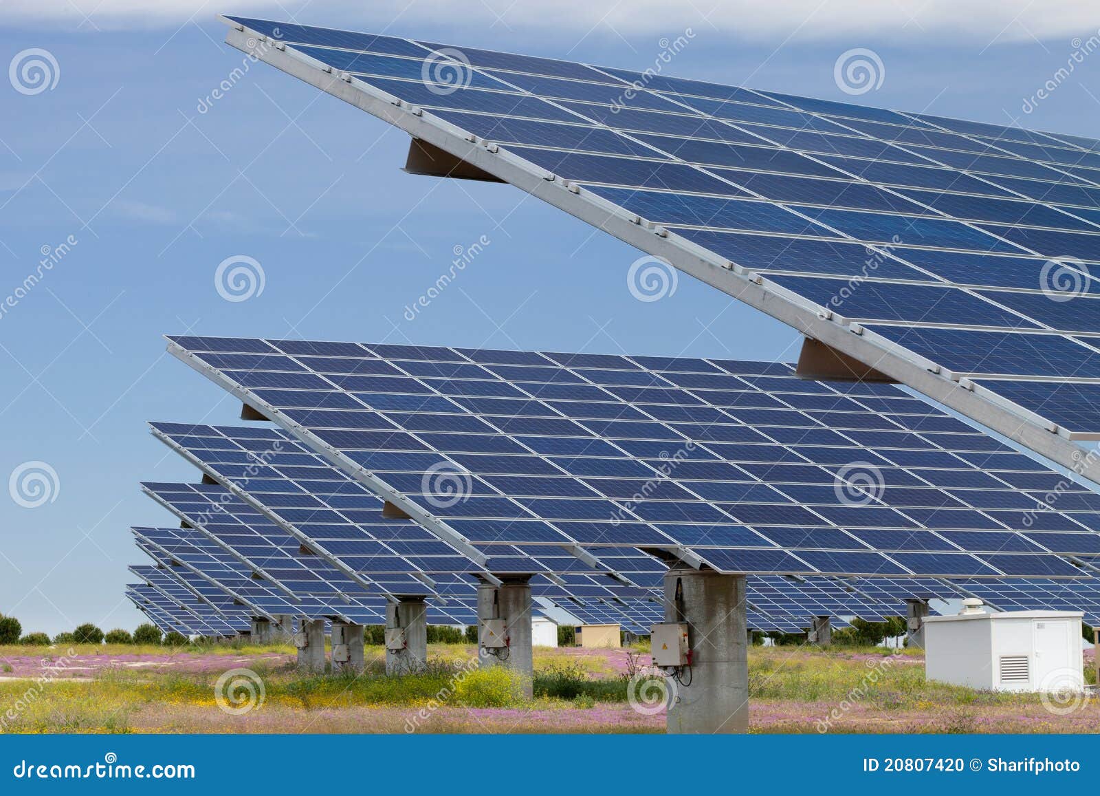 Solar power generation stock photo. Image of environmental - 20807420