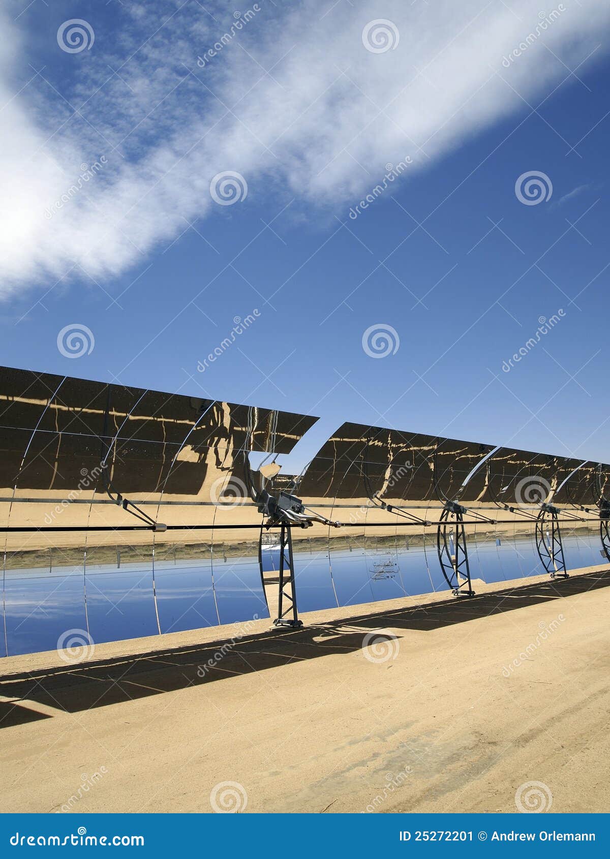 Solar Power Mirrors stock image. Image of nature, plant - 25272201