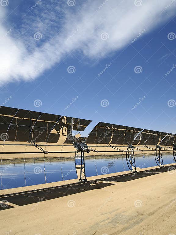 Solar Power Mirrors stock image. Image of nature, plant - 25272201