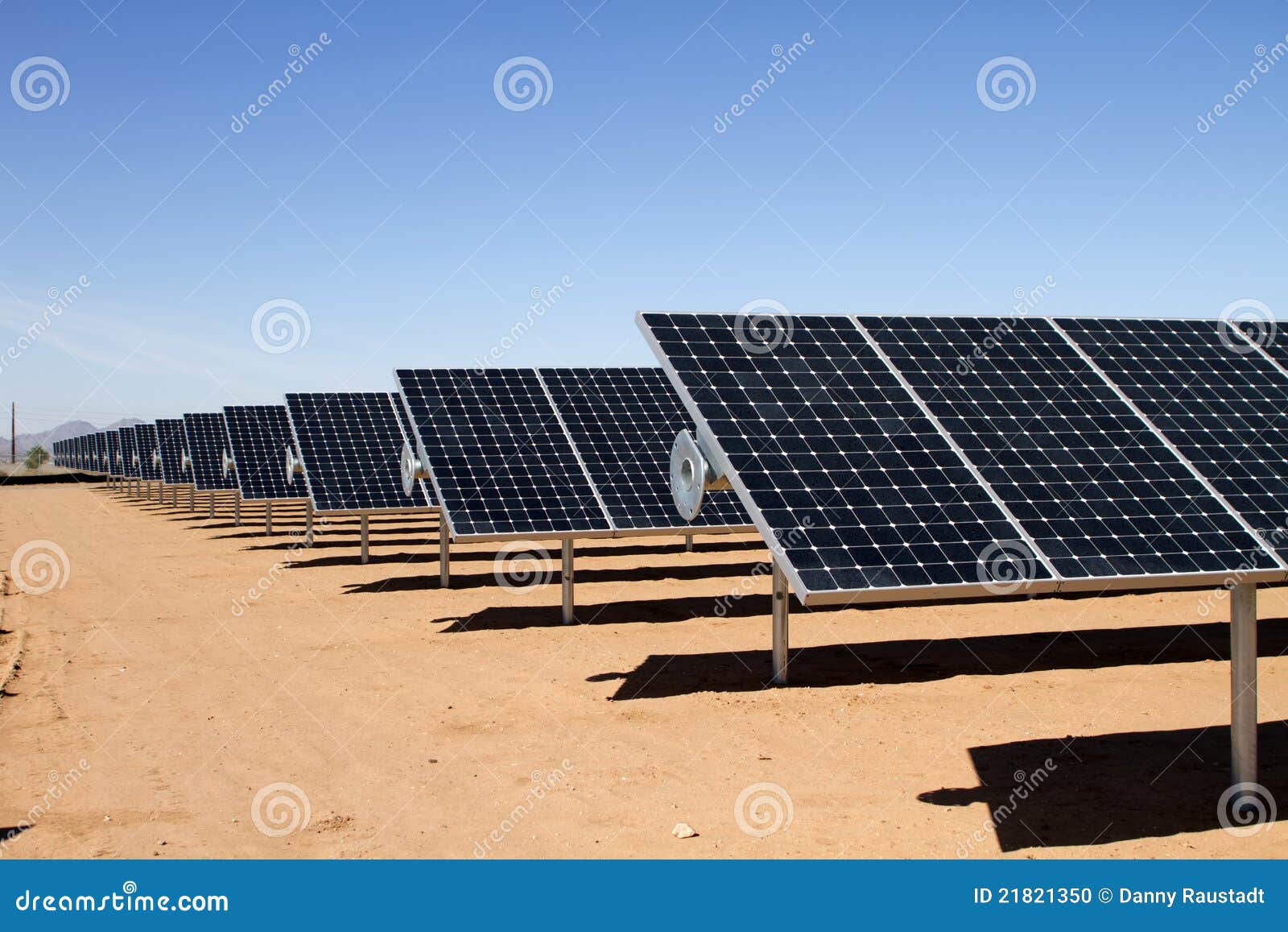 Solar Power Panel Energy Farm Stock Photo - Image of exterior, blue ...