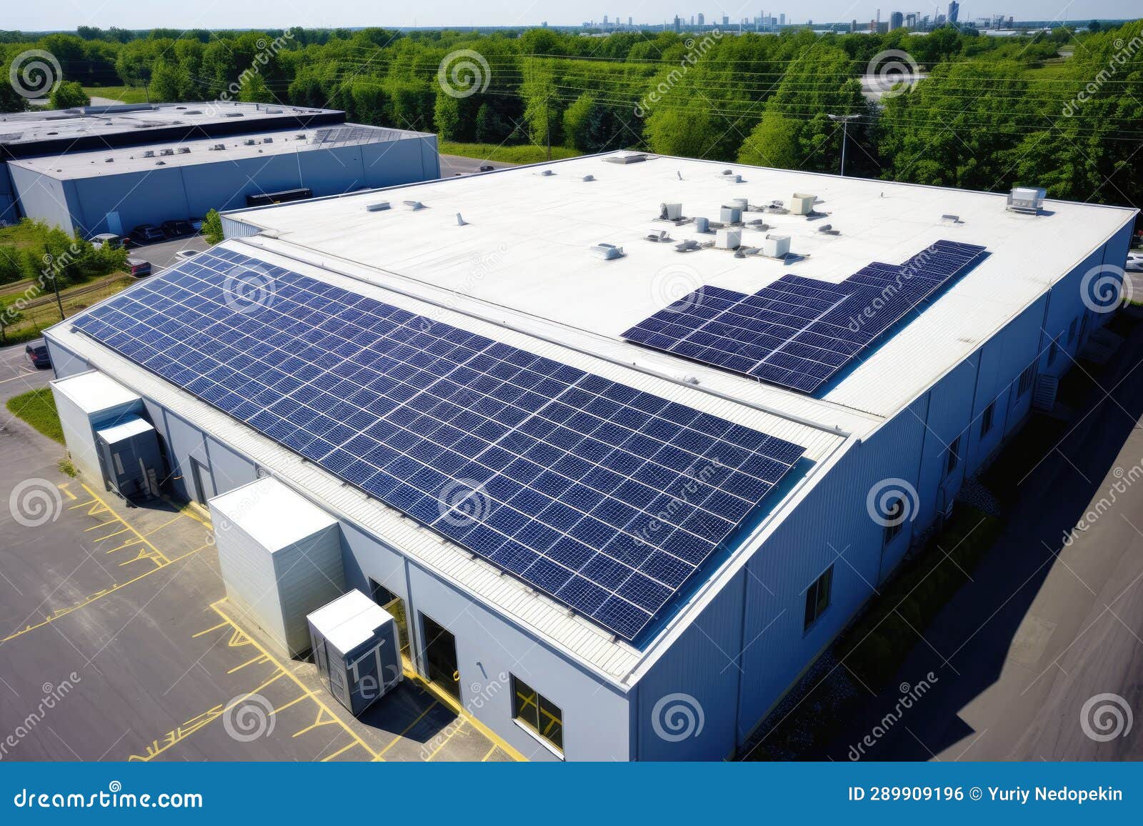 Solar Power Panels and HVAC Systems with Automation Stock Photo - Image ...