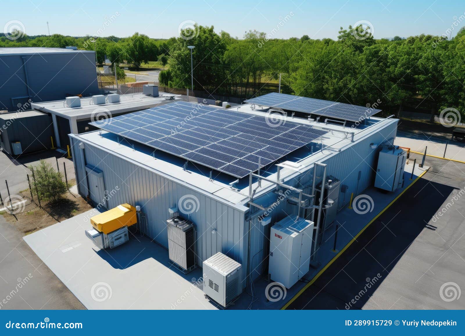 Solar Power Panels and HVAC Systems with Automation Stock Image - Image ...