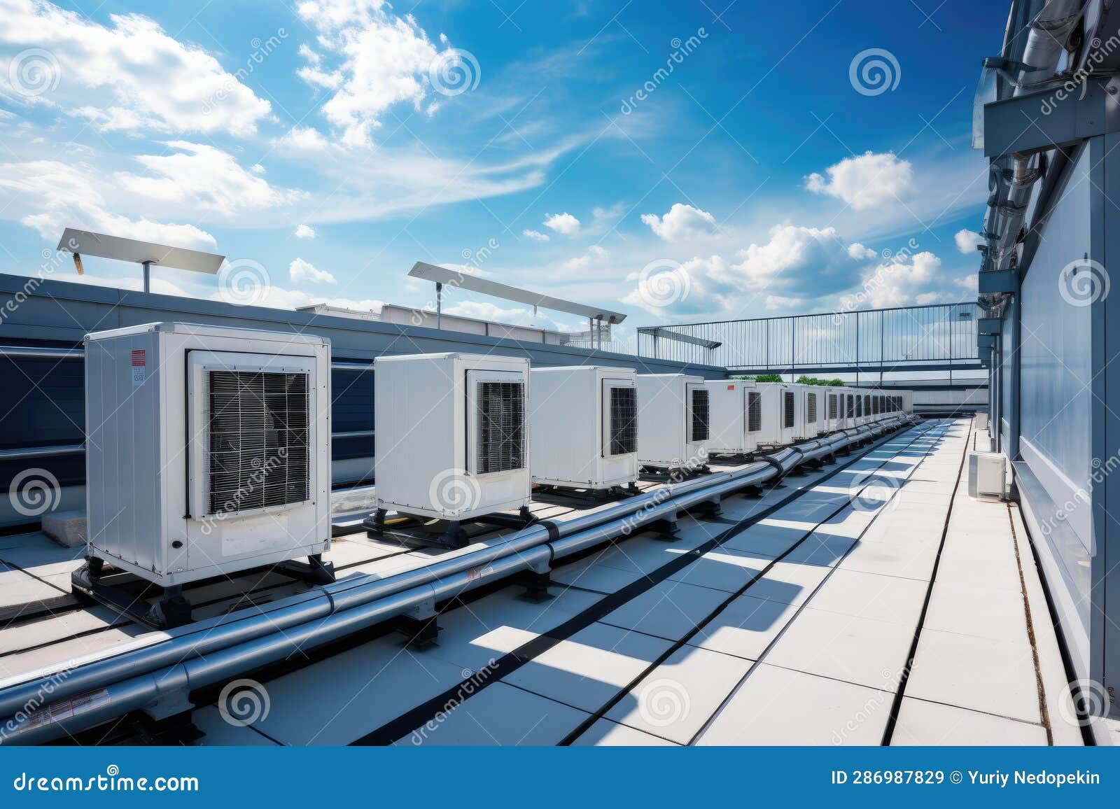 Solar Power Panels and HVAC Systems with Automation Stock Illustration ... Solar Power Panels and HVAC Systems with Automation Stock Illustration ...