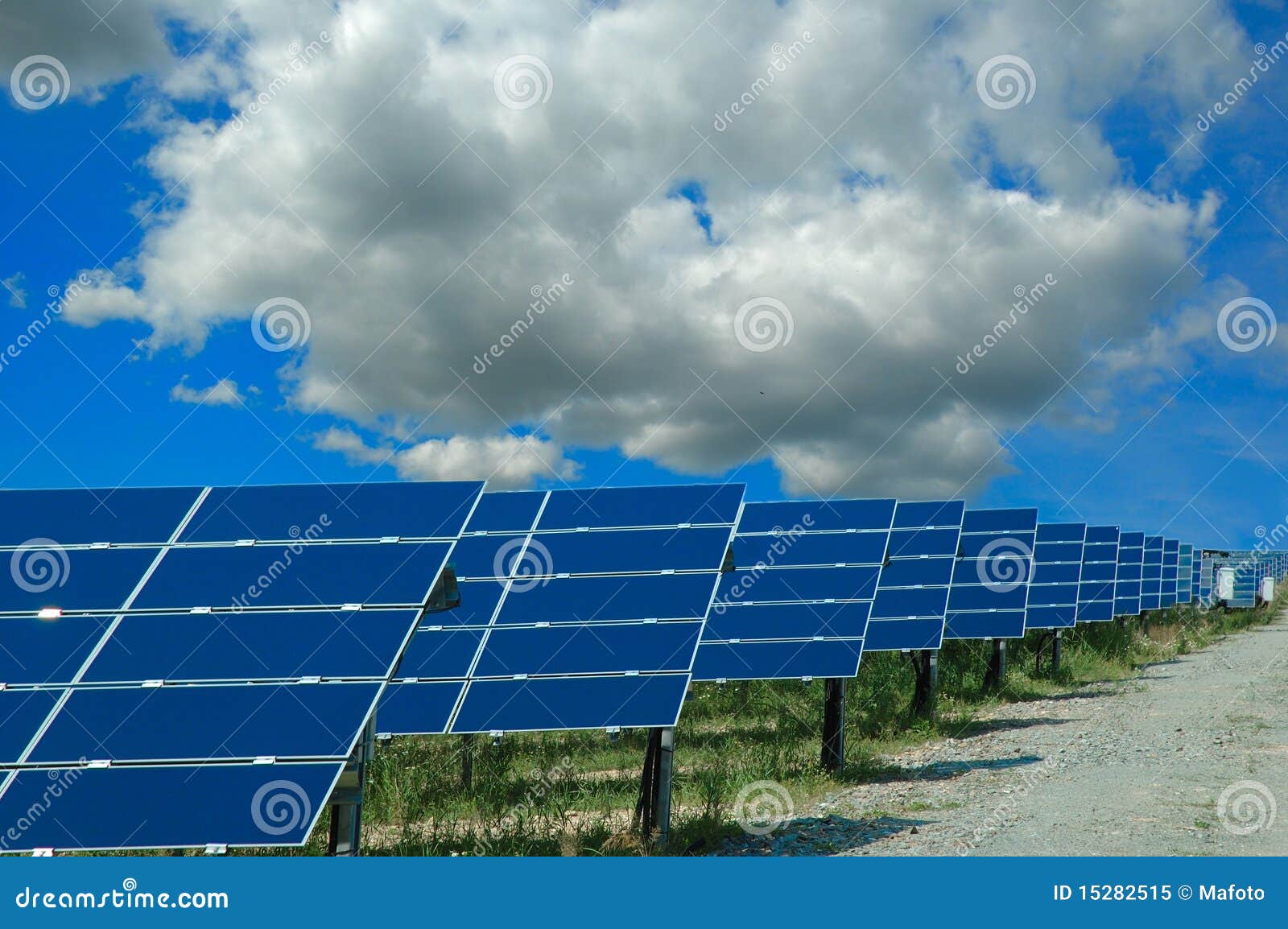 Solar power plant stock image. Image of outdoor, generate - 15282515