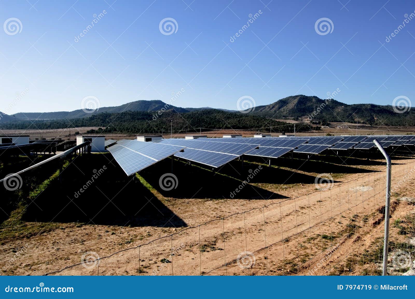 Solar power plant stock image. Image of futuristic, cells - 7974719