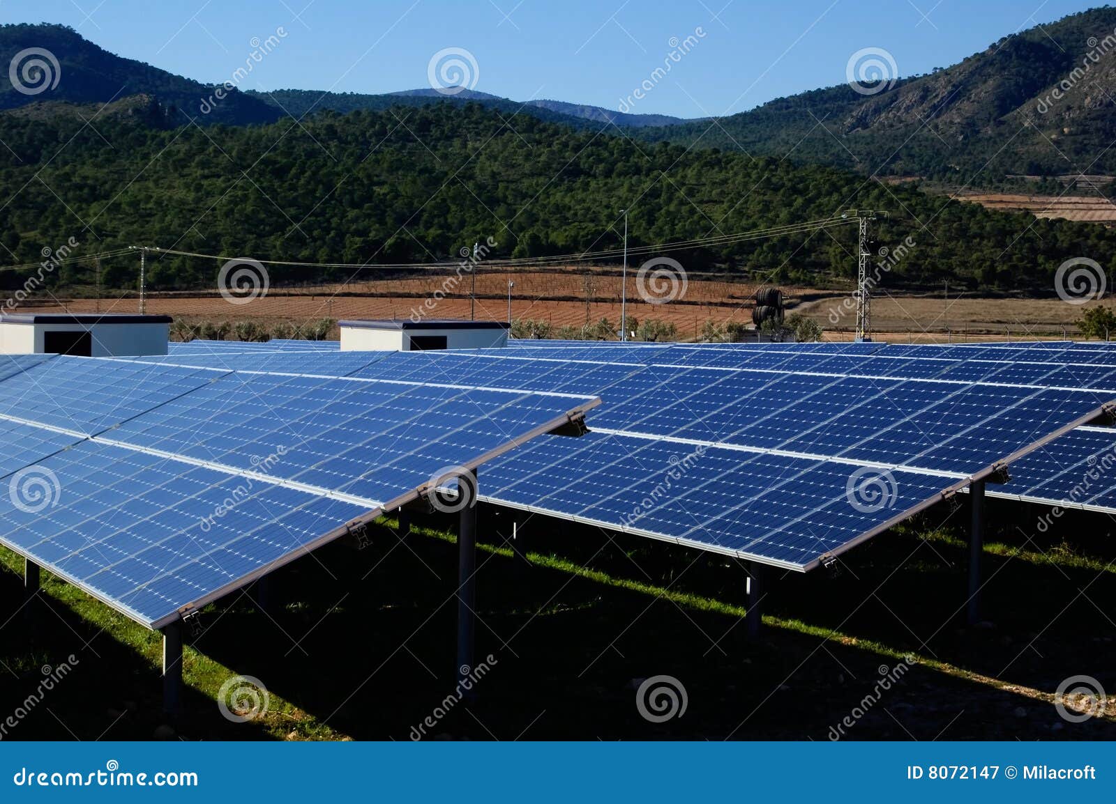 Solar power plant stock image. Image of photovoltaic, charge - 8072147