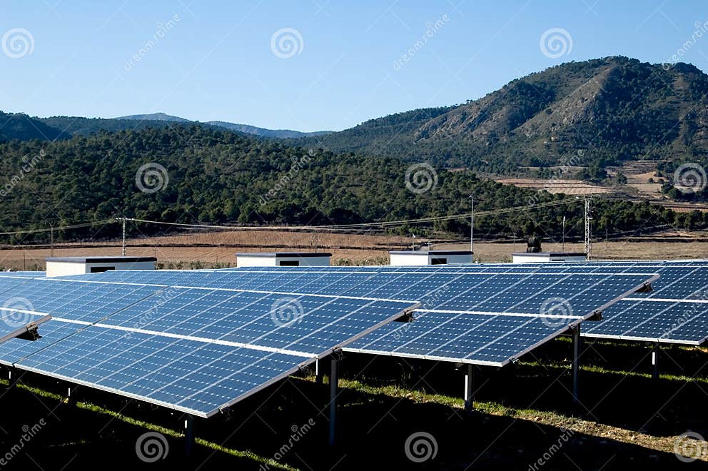 Solar power plant stock image. Image of recycling, power - 8208317