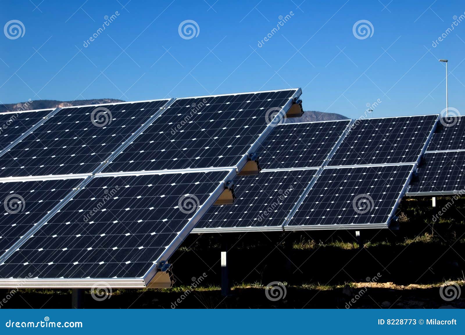 Solar power plant stock image. Image of charge, renewable - 8228773