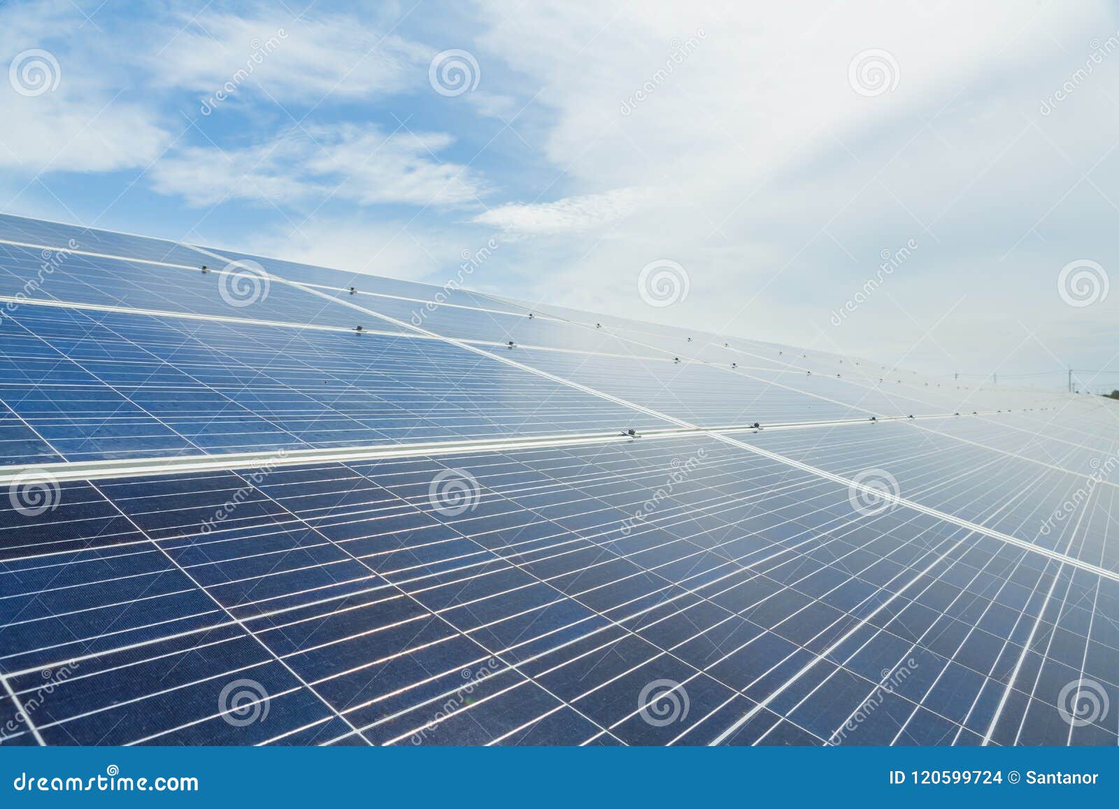 Close up Solar cell stock photo. Image of cloud, power - 120599724