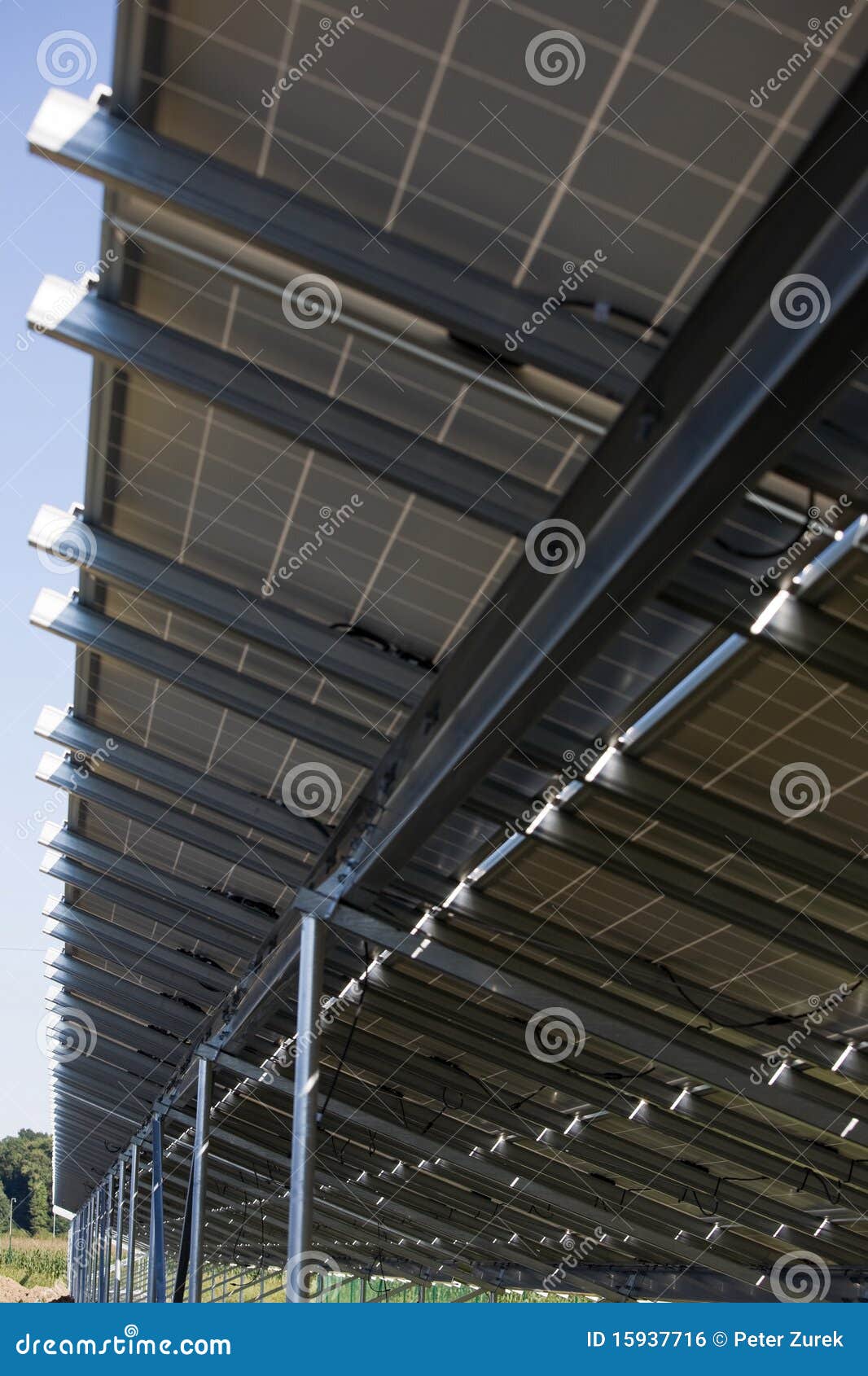 Solar Power Plant Construction Stock Photo - Image of station ...