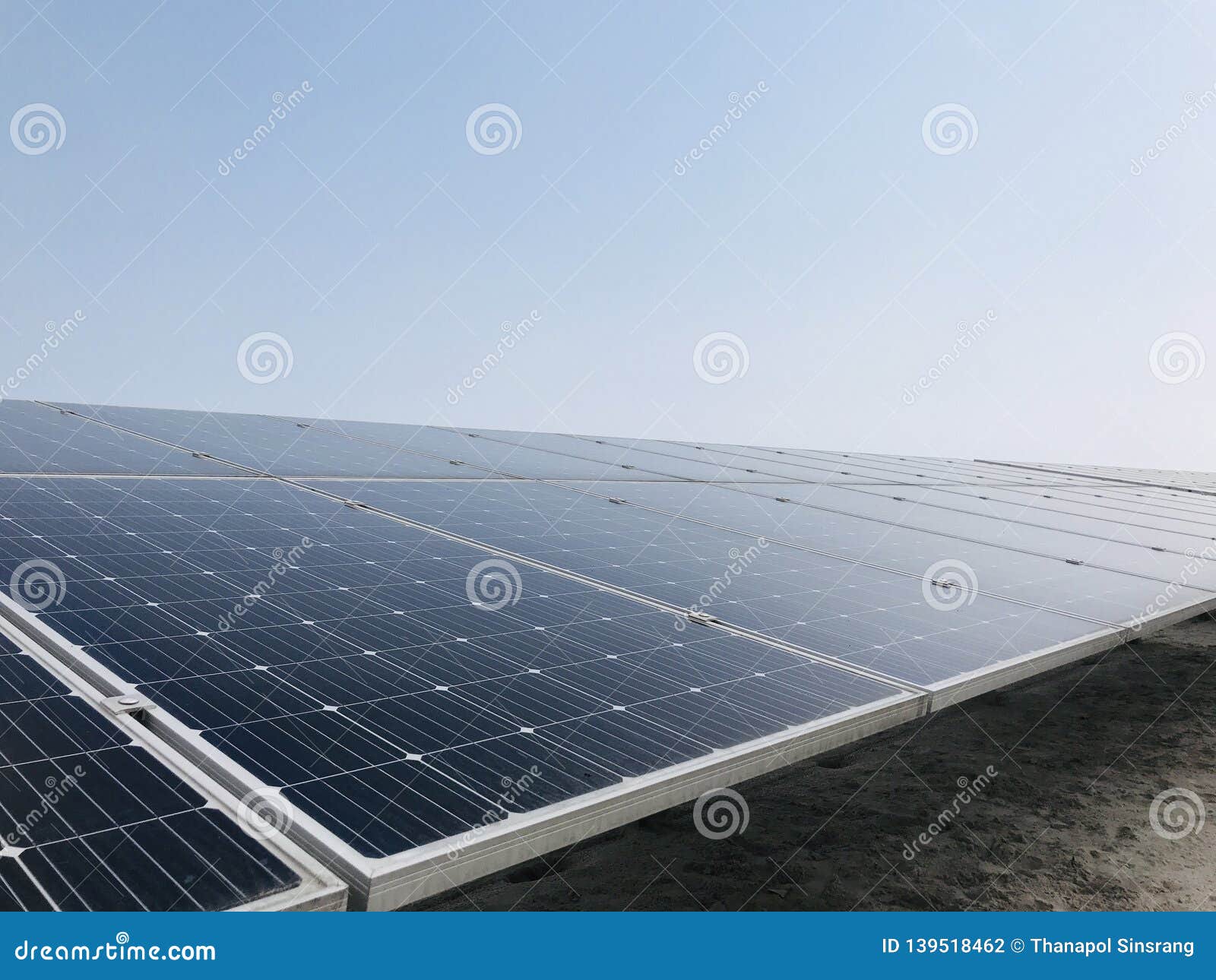 Solar Power Plant Energy for the Future World Stock Photo - Image of ...