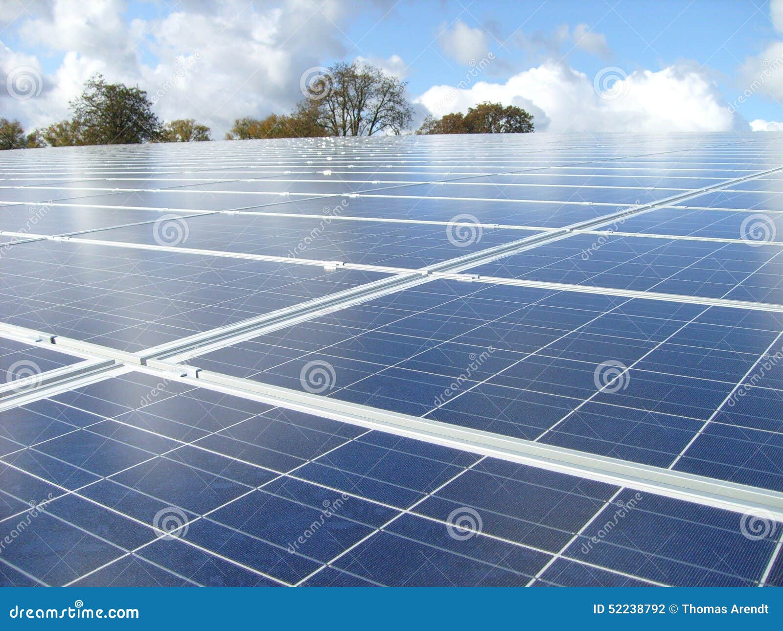 Solar Power Plant at a Sunny Place Stock Photo - Image of solar ...