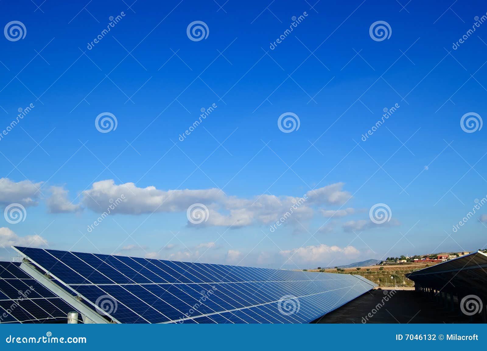 Solar power plants. stock photo. Image of science, cells - 7046132