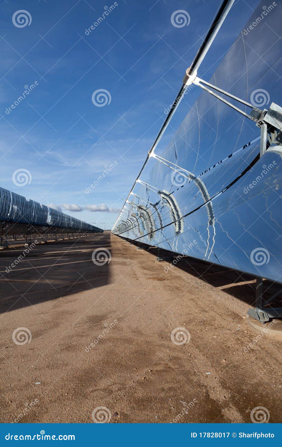 Solar power reflectors stock image. Image of shiny, mirrors - 17828017