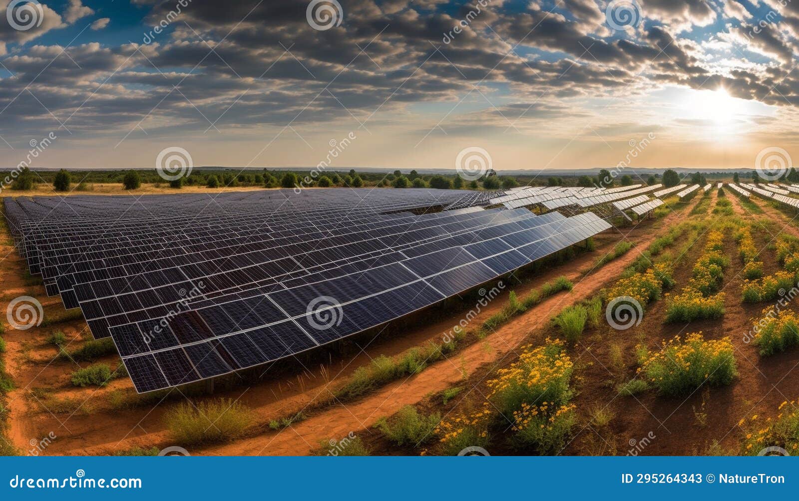 Solar Power Station Solar Panels on the Field Stock Illustration ... Solar Power Station Solar Panels on the Field Stock Illustration ...