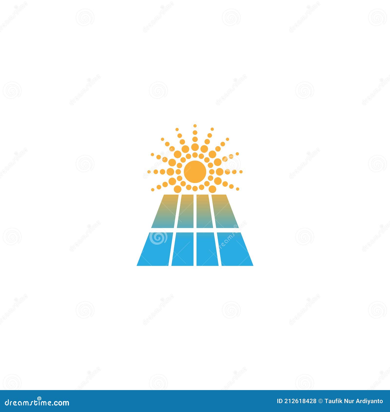 Solar Power Symbol Lightning Icon Logo Design Vector Stock Vector ...