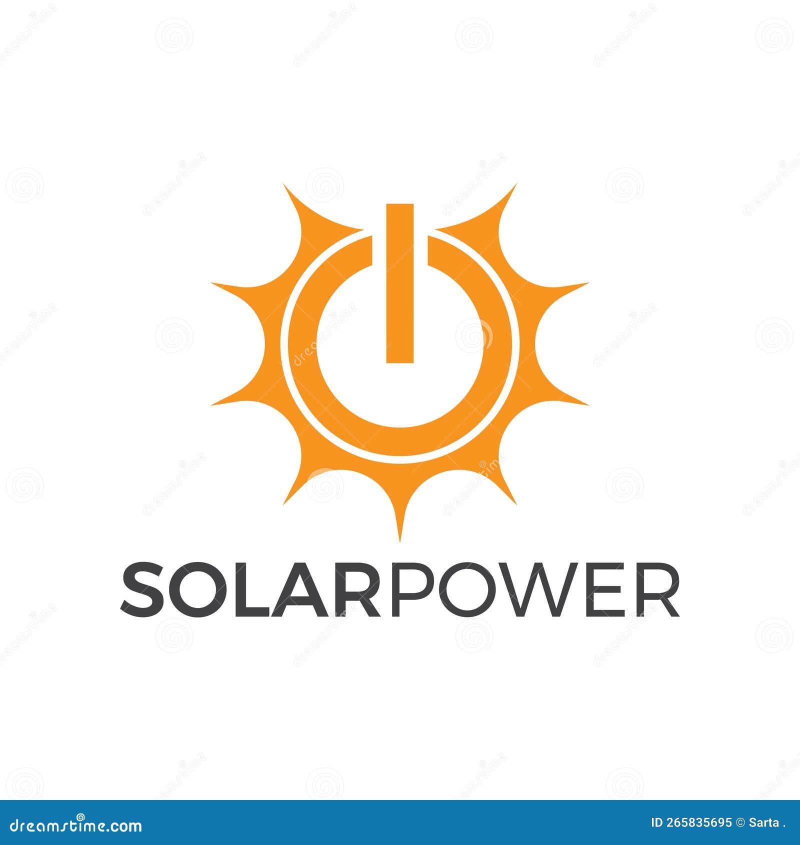 Solar Power Technology Logo Template Stock Vector - Illustration of ...