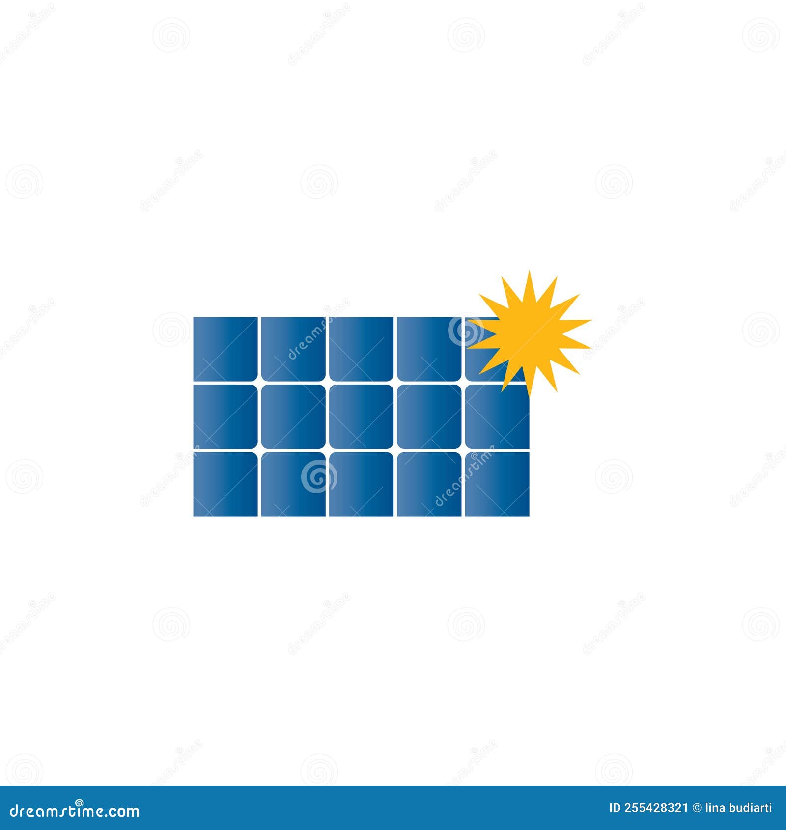 Solar power vector icon stock vector. Illustration of future - 255428321