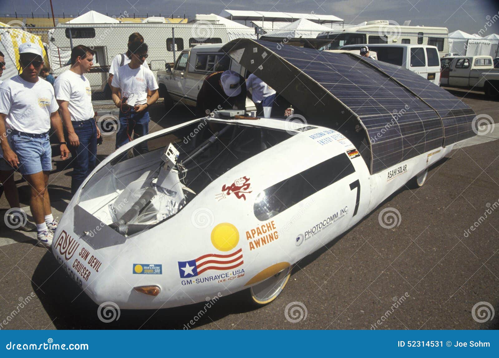 Solar Powered Car at the Solar and Electric 500, AZ Editorial Photo ...