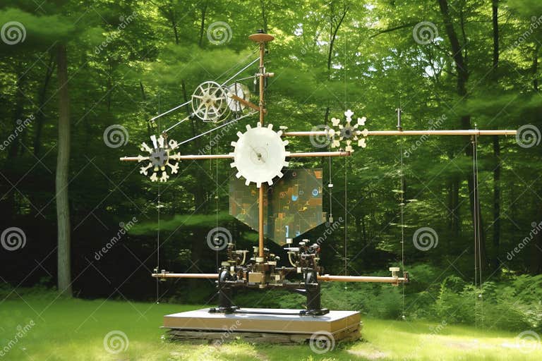 Solar-powered Kinetic Artwork with Eco-friendly Message Stock ...