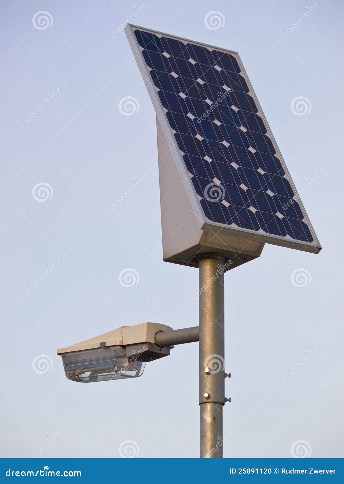 Solar powered lamp post stock photo. Image of house, environmentally ...