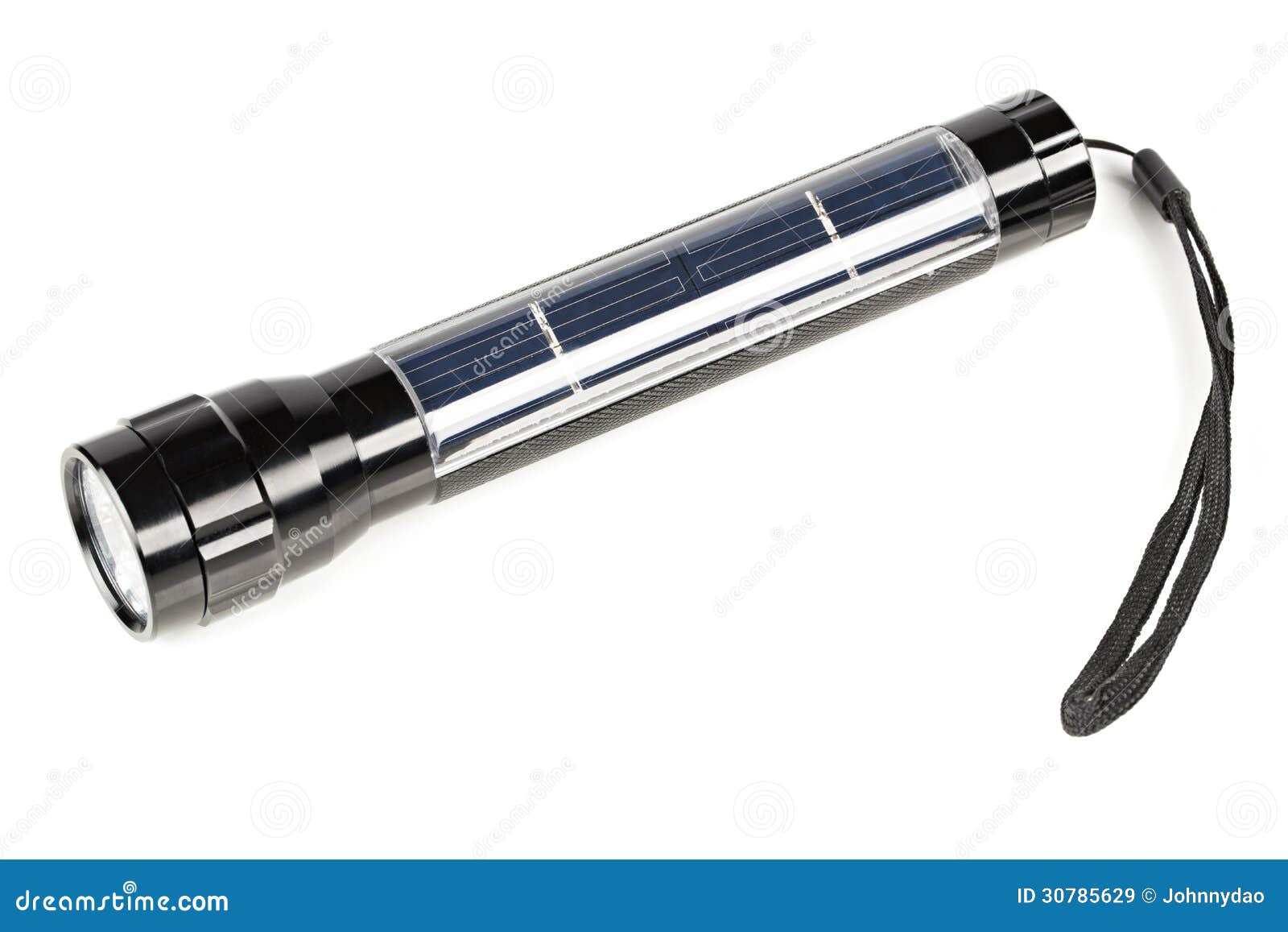 Solar Powered LED Flashlight Stock Image - Image of electronic ...