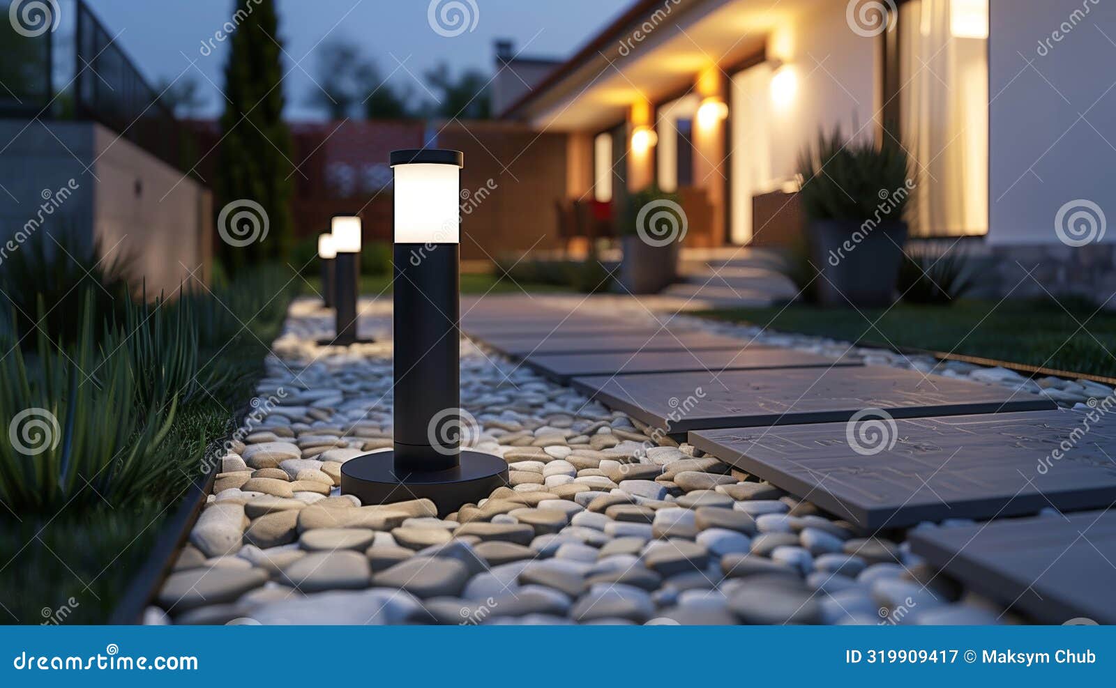Solar Powered Outdoor Lamp Eco Friendly Lighting Solution Activated ...