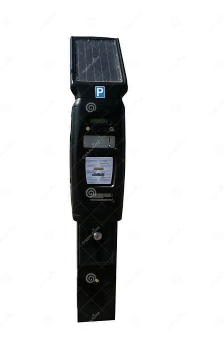 Solar Powered Pay and Display Ticket Machine Stock Photo - Image of ...