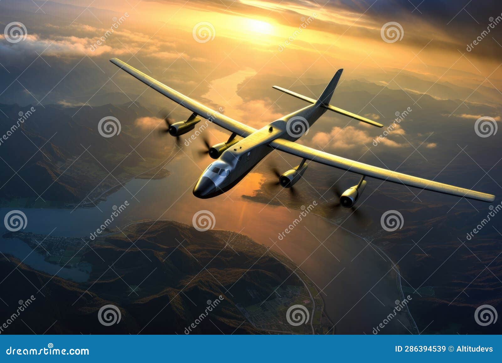 Solar-powered Plane Charging Under Sunlight Stock Image - Image of ...