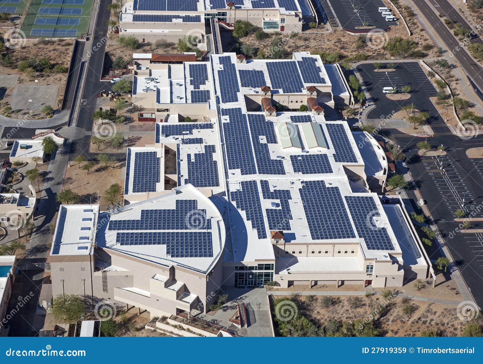 Solar Powered School stock image. Image of green, structure - 27919359