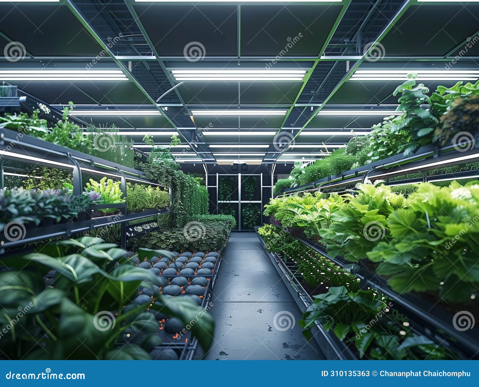 Solar-powered Smart Greenhouse Stock Illustration - Illustration of ...