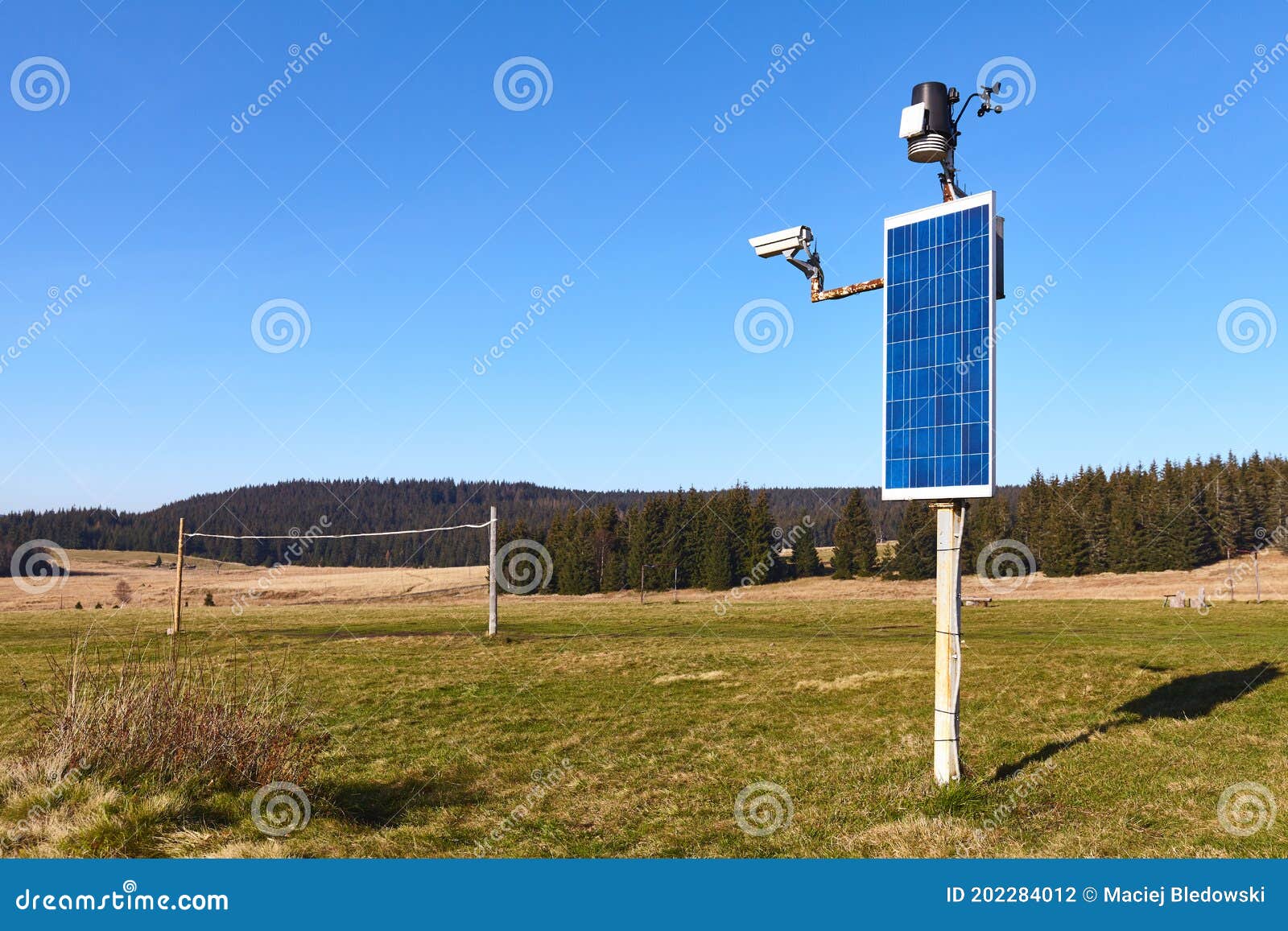 Solar Powered Weather Station and CCTV Camera in Remote Rural Location ...