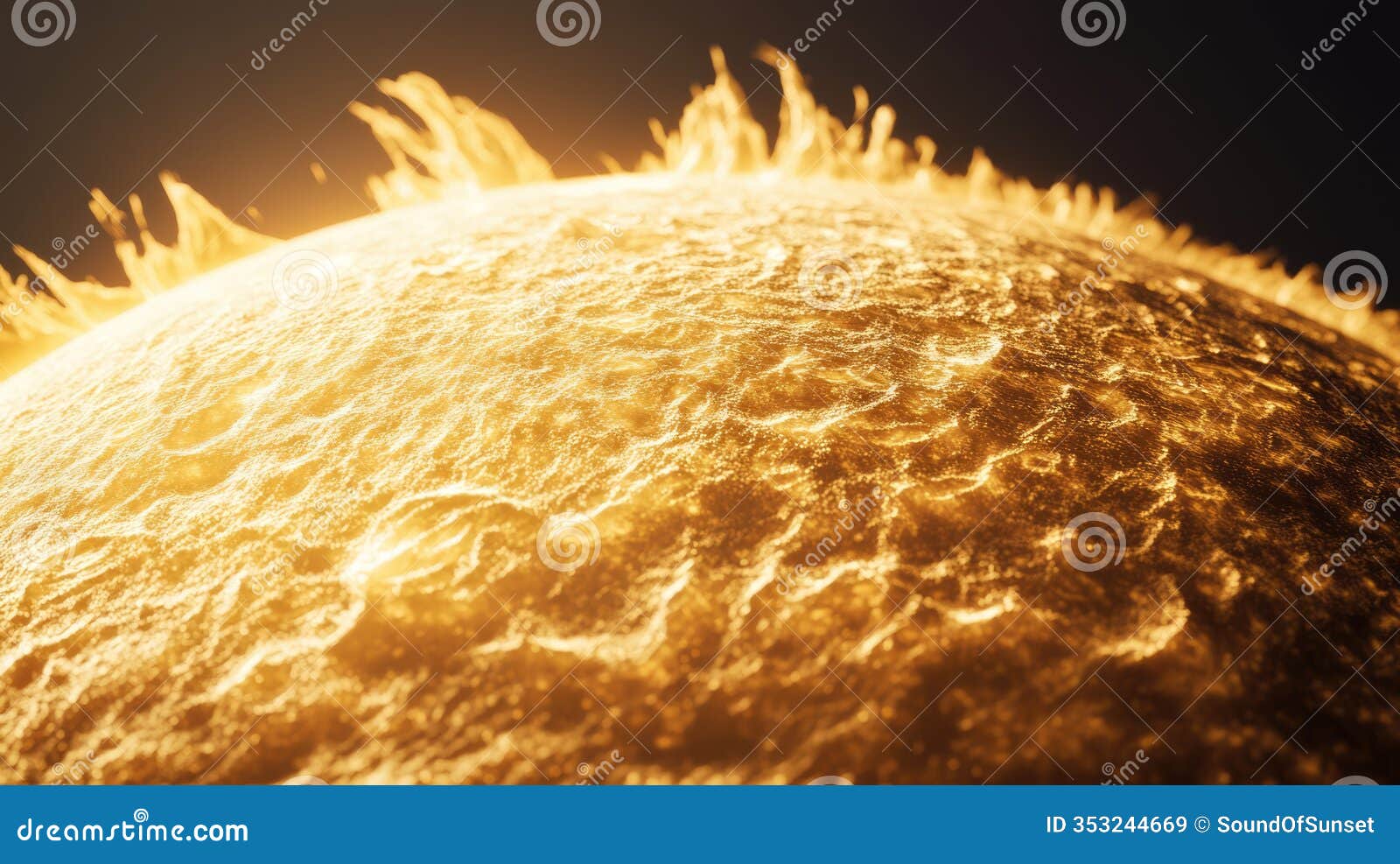 Solar Prominence, Solar Flare And Magnetic Storms. Plasma Flash On ...
