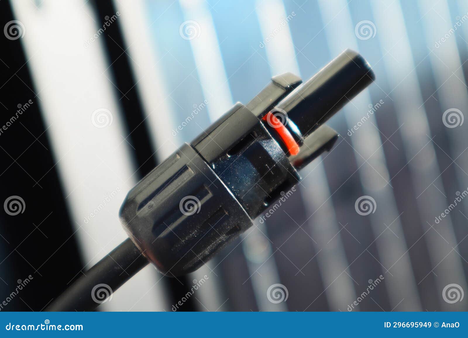 Solar PV Connectors of Solar Photo Voltaic Panel System. MC4 Socket ...