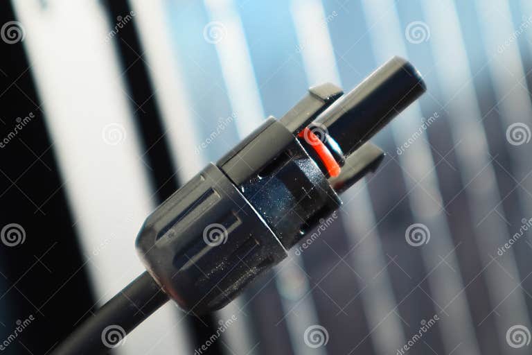 Solar PV Connectors of Solar Photo Voltaic Panel System. MC4 Socket ...