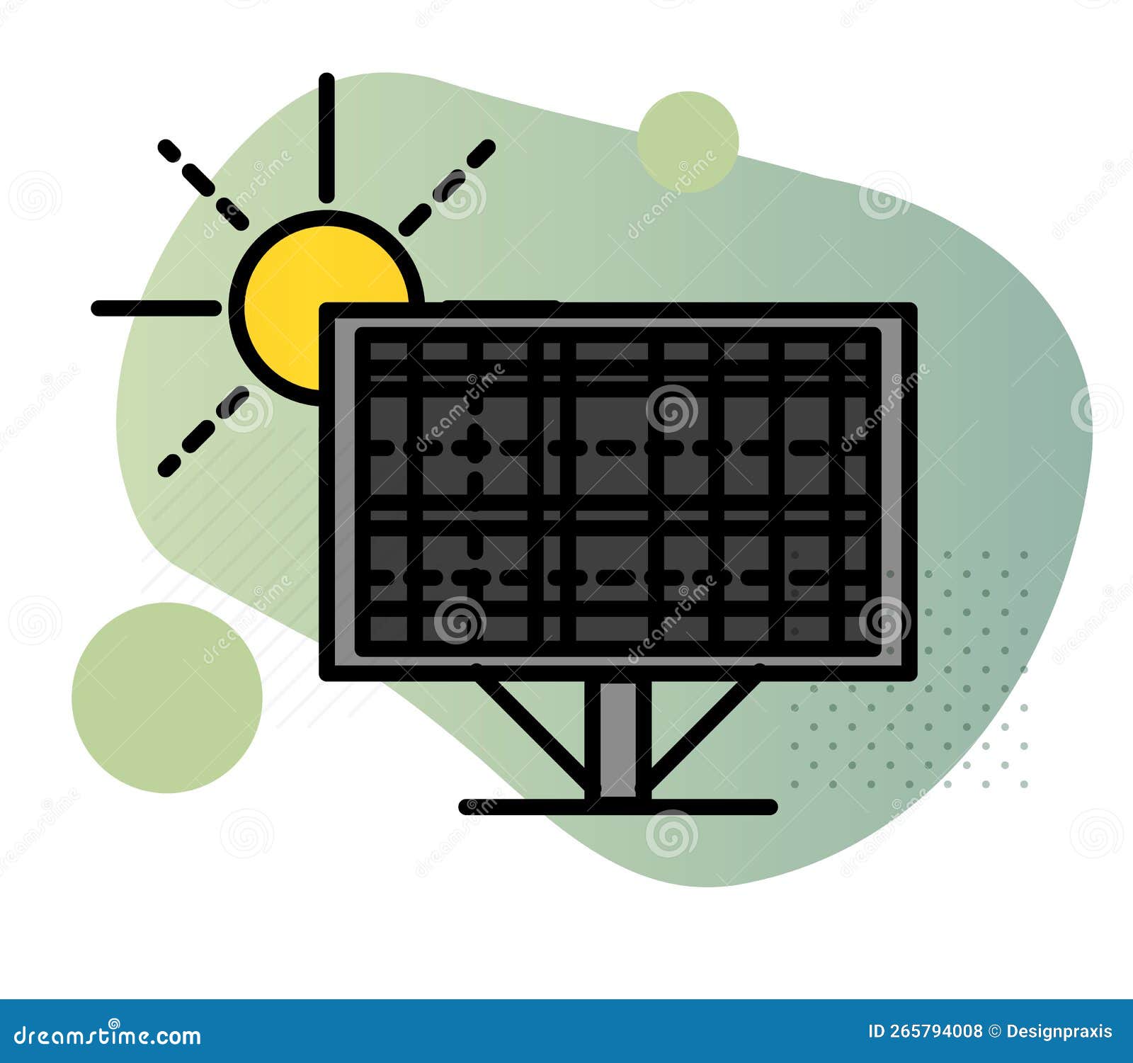 Solar PV Panels - Icon stock illustration. Illustration of ...