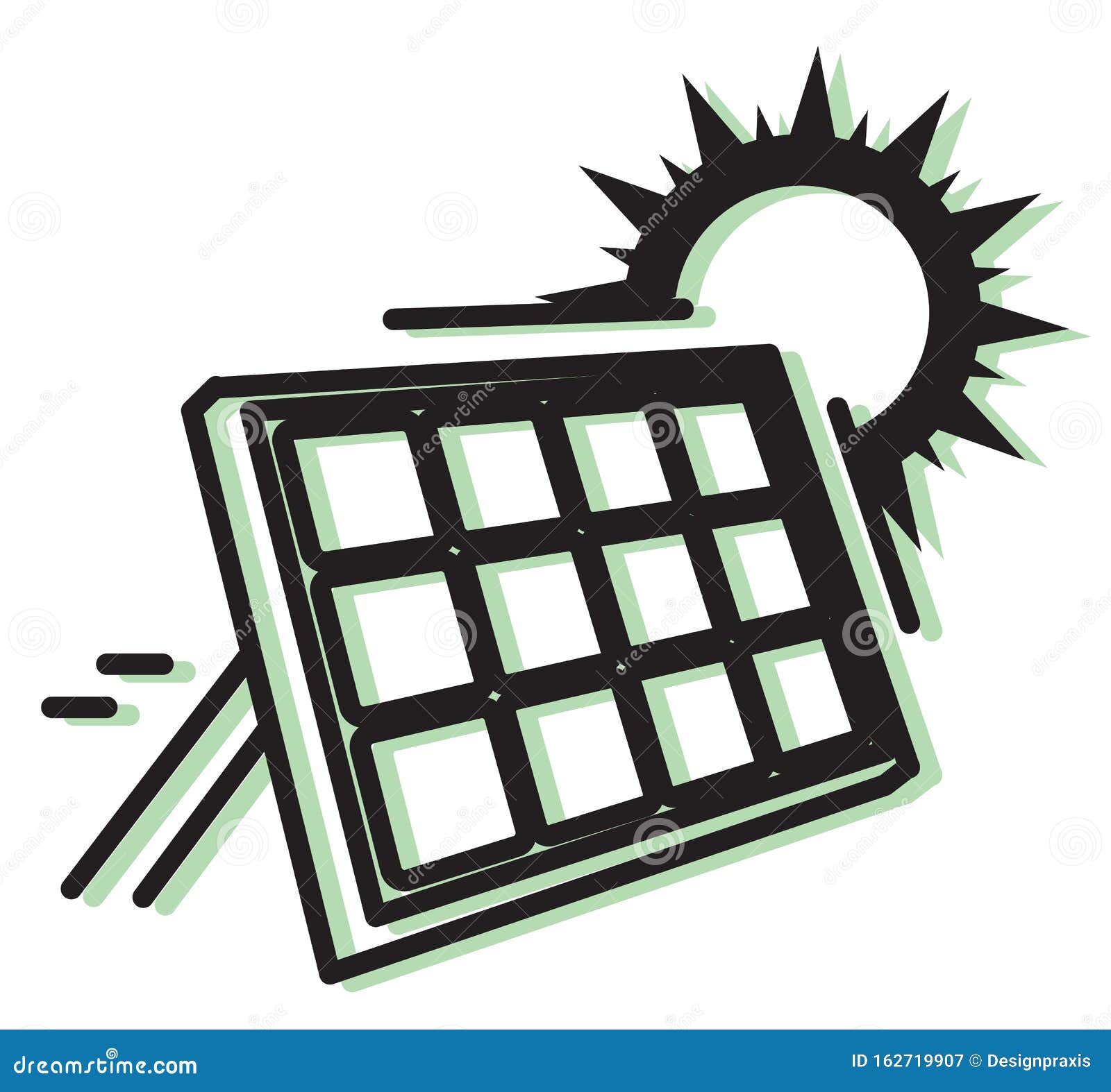 Solar PV Panels - Symbol stock abbildung. Illustration von ...