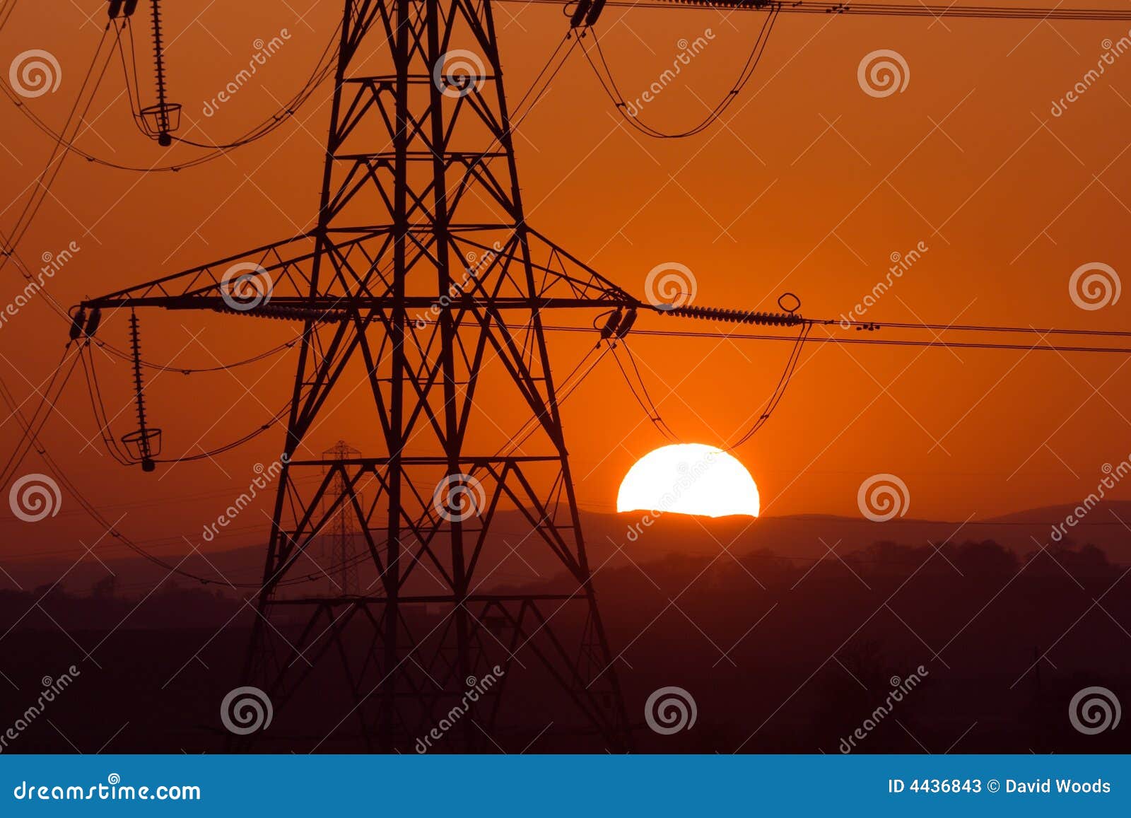 Solar pylon stock image. Image of metal, engineering, resource - 4436843