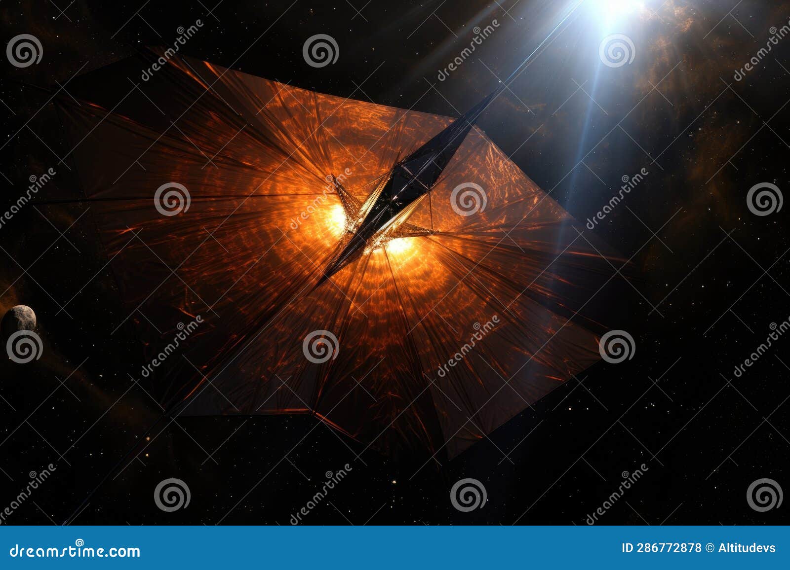 Solar Sail Concept in Deep Space Exploration Stock Photo - Image of ...