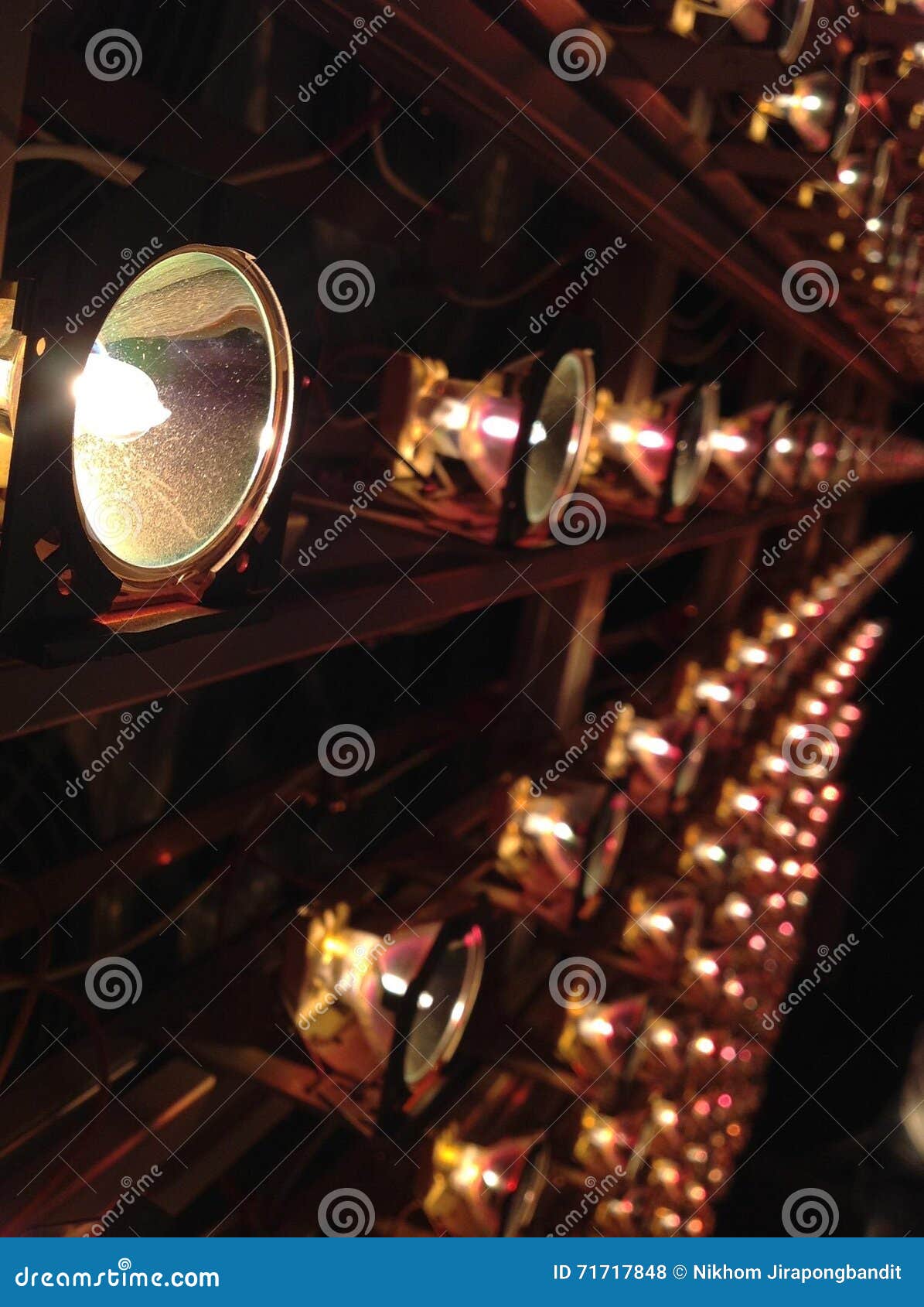Solar Simulator Halogen Lamp Array Stock Photo - Image of simulator ...